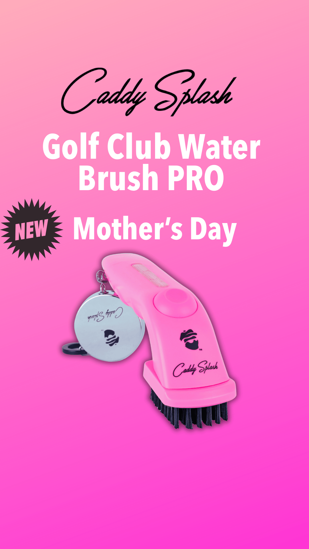 "The Golf Water Scrub Club Brush" by Caddy Splash – Caddy Splash