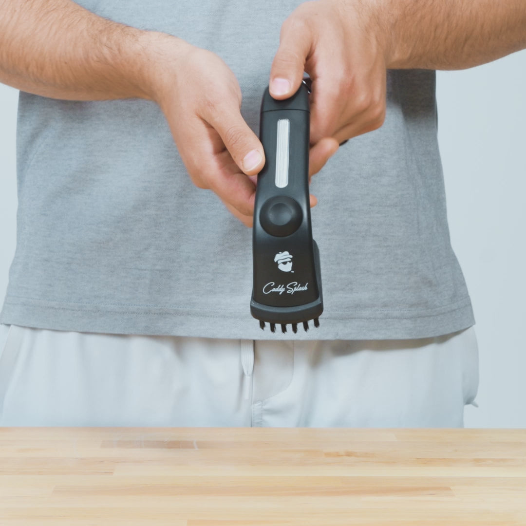 Golf Club Cleaner Pro | Golf Brush with Push Button | Caddy Splash ...